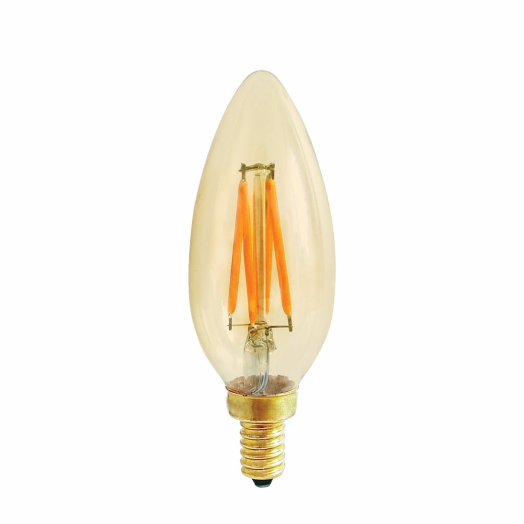 LED TYPE-C SMOKED FIL 3.5W / 120V / E12 / 250L / 2200K SOFT WHITE DIM ...