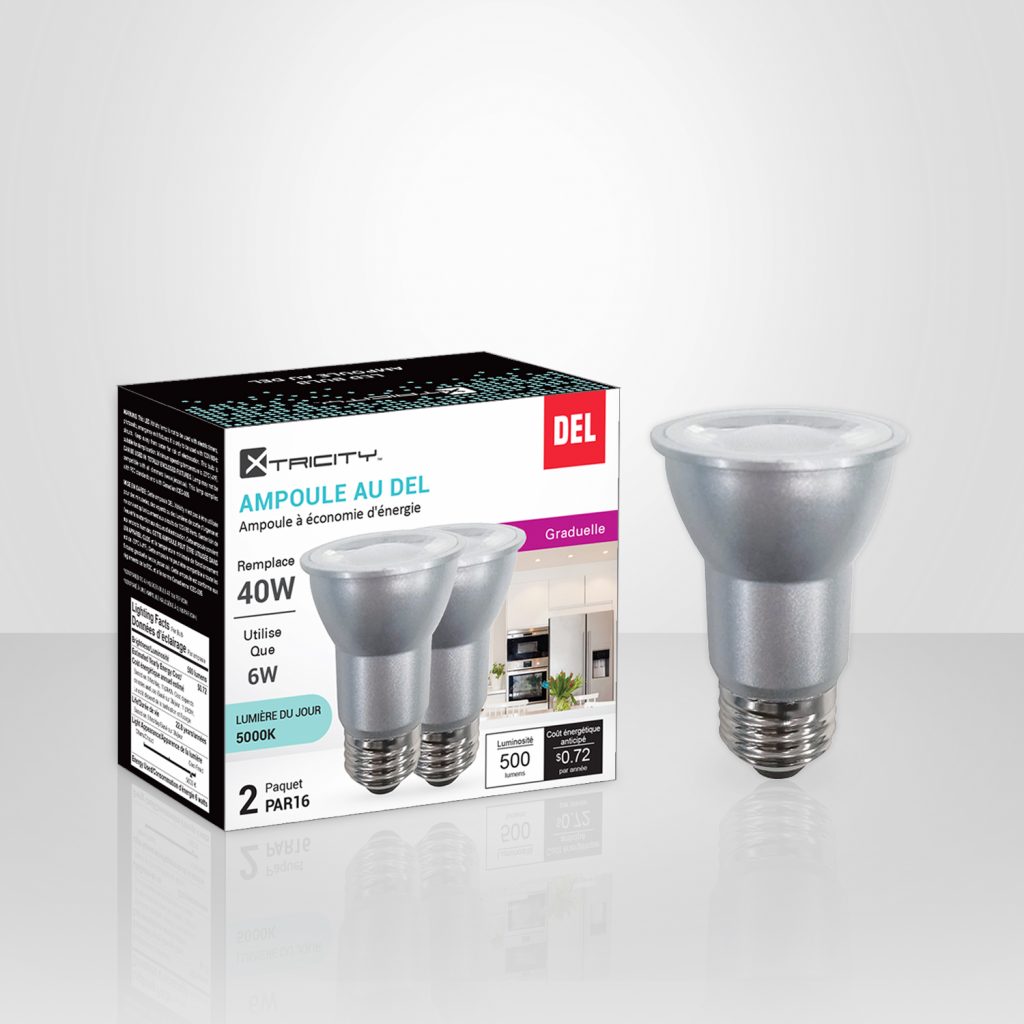 LED PAR16 / 6W / 120V / 5000K DAY LIGHT DIM. 2PK #1-40167 – Jessar