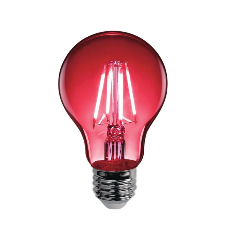 LED A19 FIL / 4.5W / 120V / RED DIM. 1PK #1-40206 – Jessar