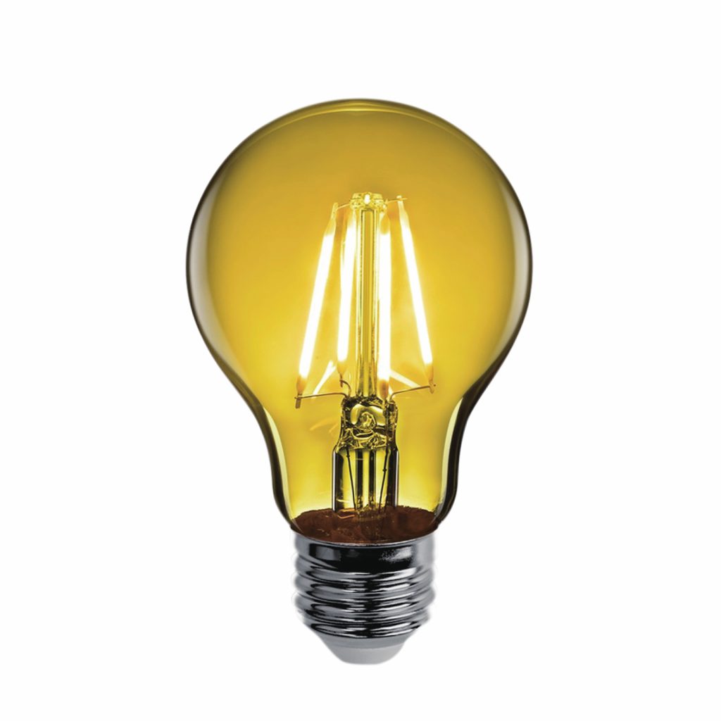 LED A19 FIL / 4.5W / 120V / YELLOW DIM. 1PK #1-40207 – Jessar