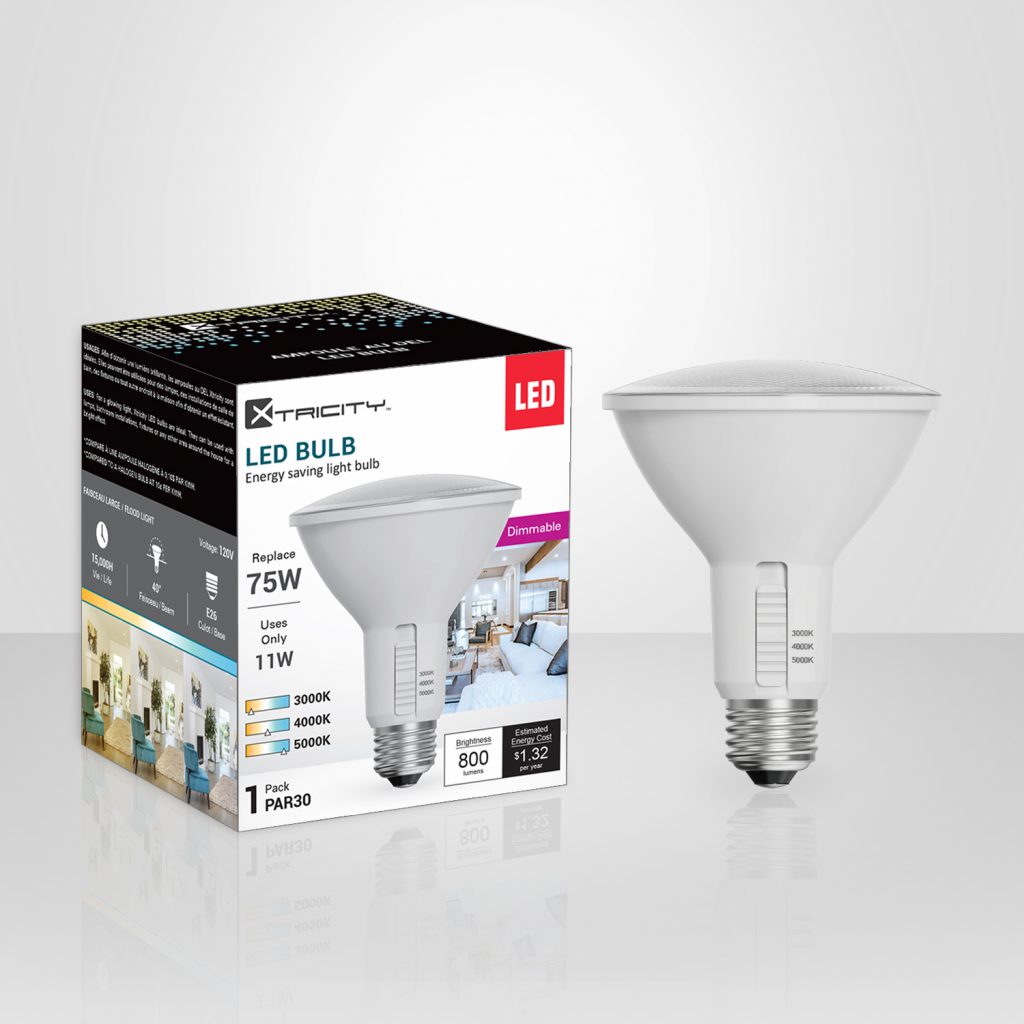 LED PAR30 / 11W / 120V / 3000K – 4000K – 5000K / DIM. 1PK #1-40210 – Jessar