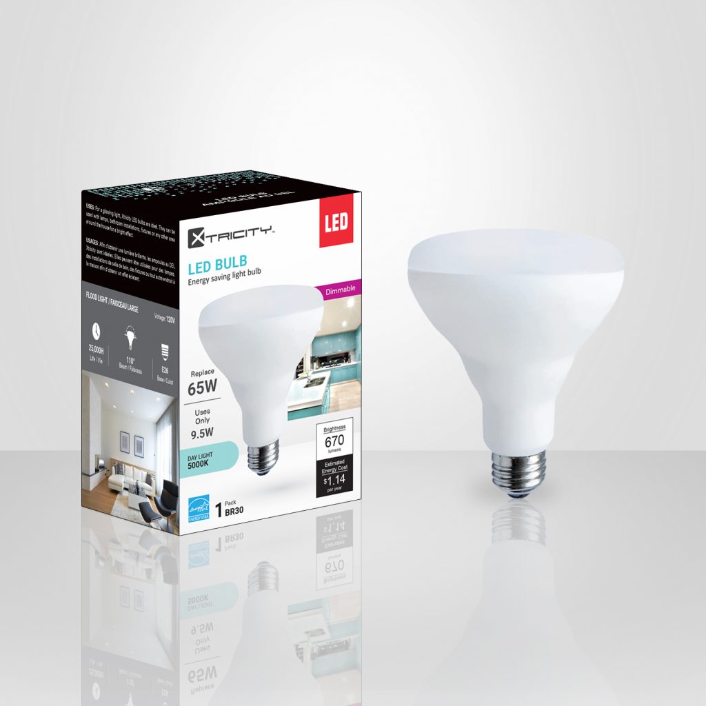 LED BR30 / 9.5W / E26 / 120V / 5000K DAY LIGHT DIM. #1-50040 – Jessar