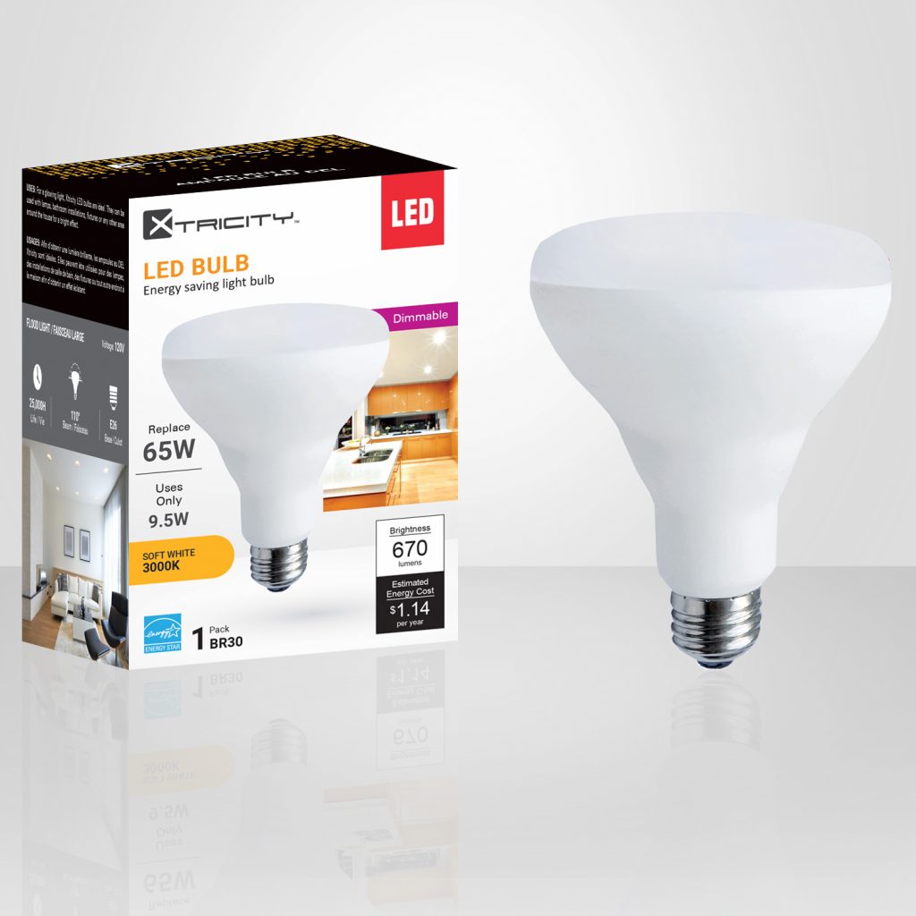 LED BR30 / 9.5W / 120V / 3000K SOFT WHITE DIM. #1-60089 – Jessar