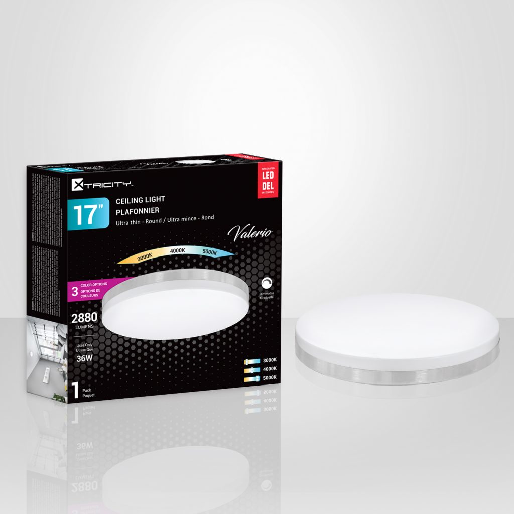 LED INTEGRATED CEILING FIXTURE 17″ 36W / 2880L / 3000K, 4000K, 5000K ...