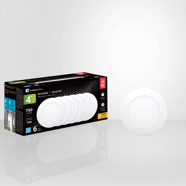 RECESSED LIGHTING LED 4″ 10W / 750L / 3000K / ROUND – WHITE / 6PK #4 ...