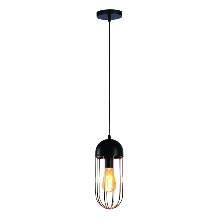 PENDANT FIXTURE 1 LIGHT BLACK “EDEN” #5-90104 – Jessar