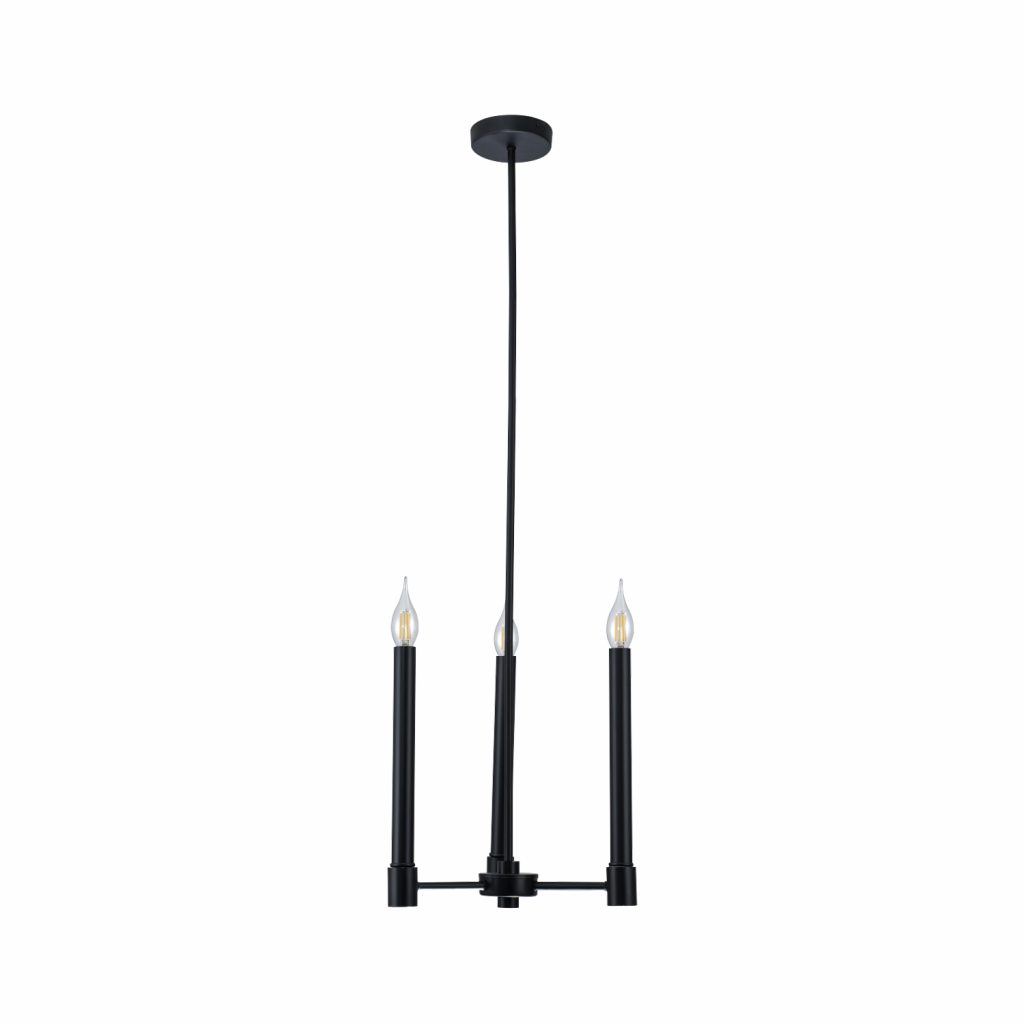 PENDANT FIXTURE WITH 3 LIGHTS BLACK “TOSCANA” #5-90248 – Jessar