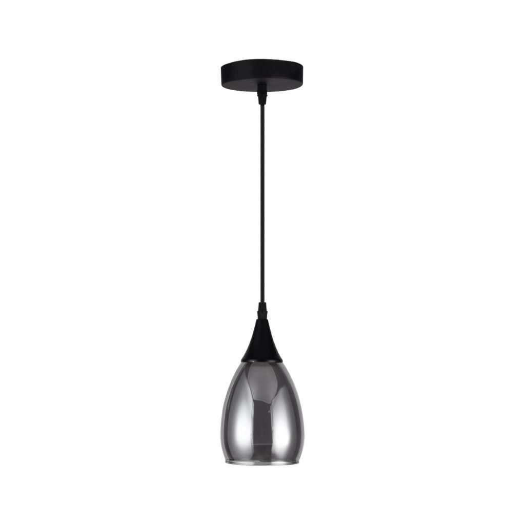 PENDANT FIXTURE 1 LIGHT – BLACK COLOR “REPLEY” #5-90257 – Jessar