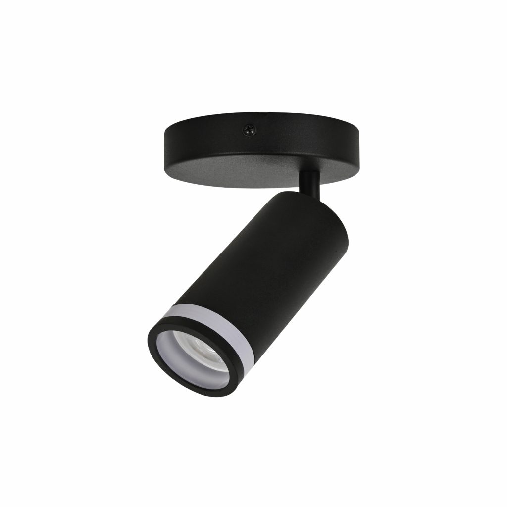 CEILING SWIVEL LIGHT 1 HEAD BLACK “VALEGRO” #5-90347 – Jessar