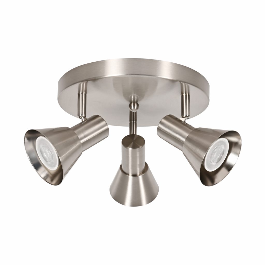 CEILING SWIVEL LIGHT 3 HEADS NICKEL-CHROME “ROSALIE” #5-90351 – Jessar