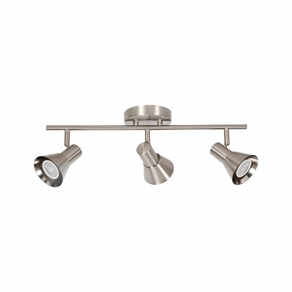 TRACK LIGHT 3 HEADS NICKEL-CHROME “ROSALIE” #5-90353 – Jessar