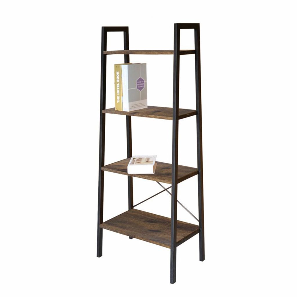 4 TIER SHELF RACK WOOD COLOR 56.7X32.138CM ”GIULIO” #6-01630 – Jessar