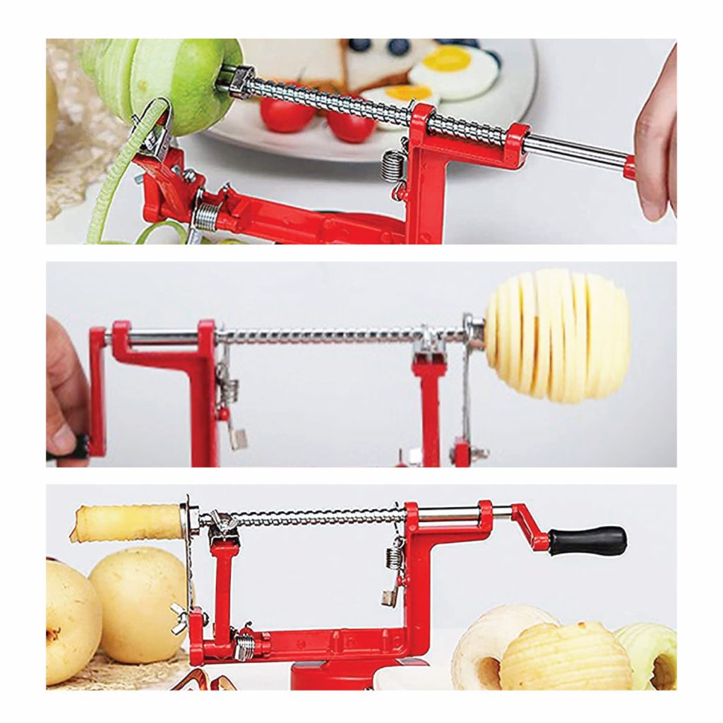 3 IN 1 APPLE PEELER & CORER (PEELS, SLICES AND CORES) #7-99078 – Jessar