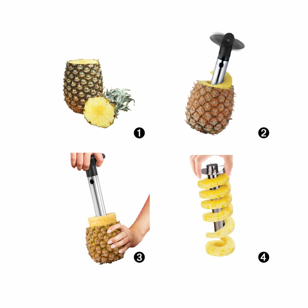 PINEAPPLE CORE REMOVER (PEELS, SLICES AND CORES) #7-99081 – Jessar