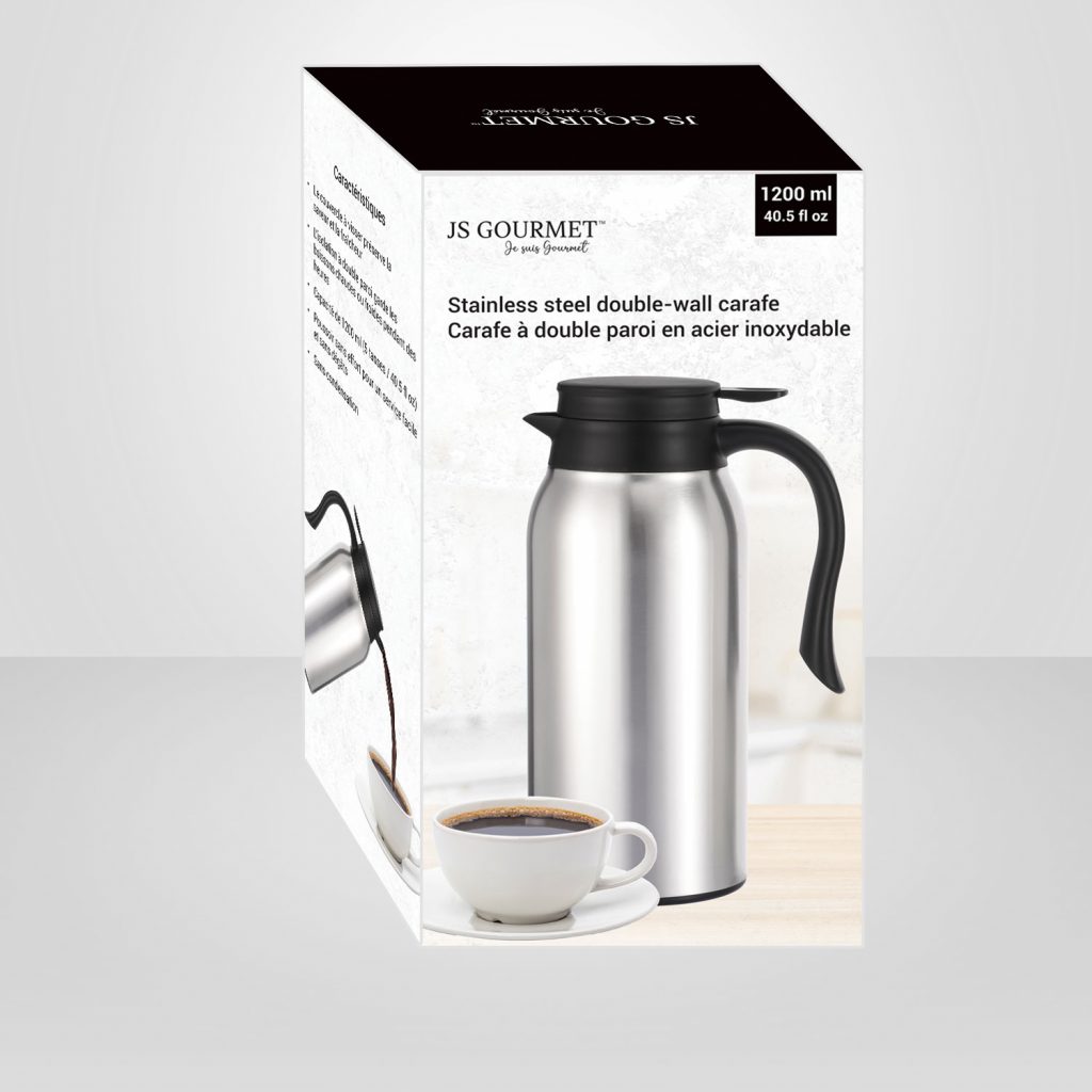 1200 ml INSULATED DOUBLE WALL CARAFE #7-99244 – Jessar