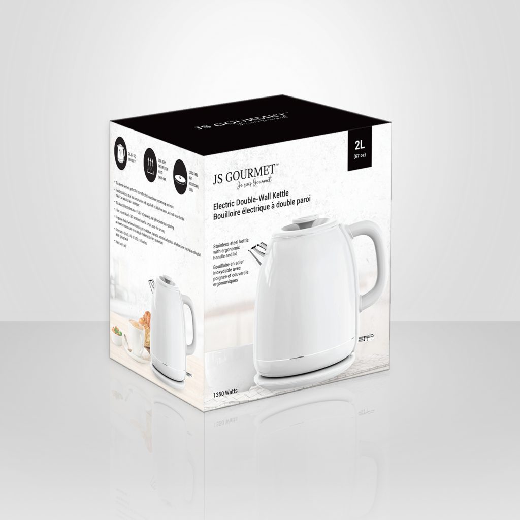 2L WHITE ELECTRIC KETTLE #7-99364 – Jessar