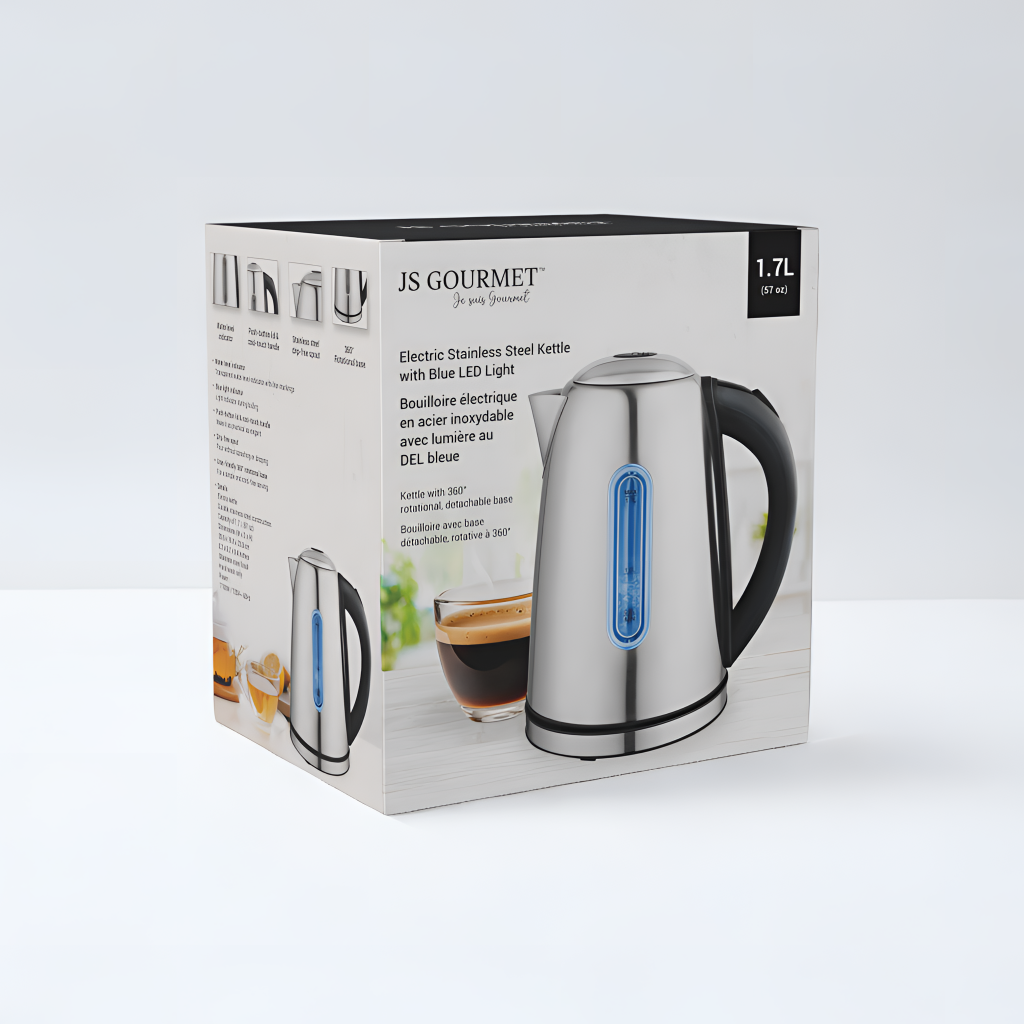 1.7L ELECTRIC STAINLESS-STEEL KETTLE #7-99515 – Jessar