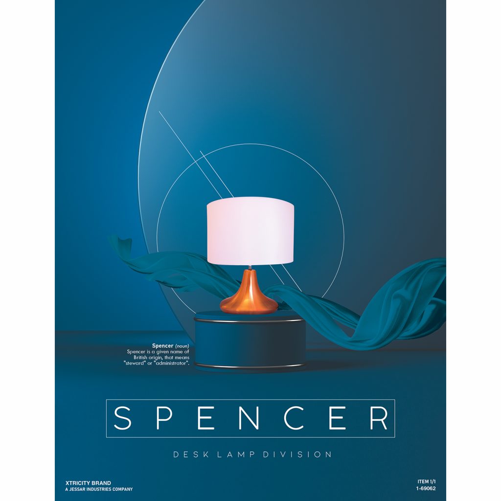 MODERN TABLE LAMP “SPENCER” #1-69062 – Jessar